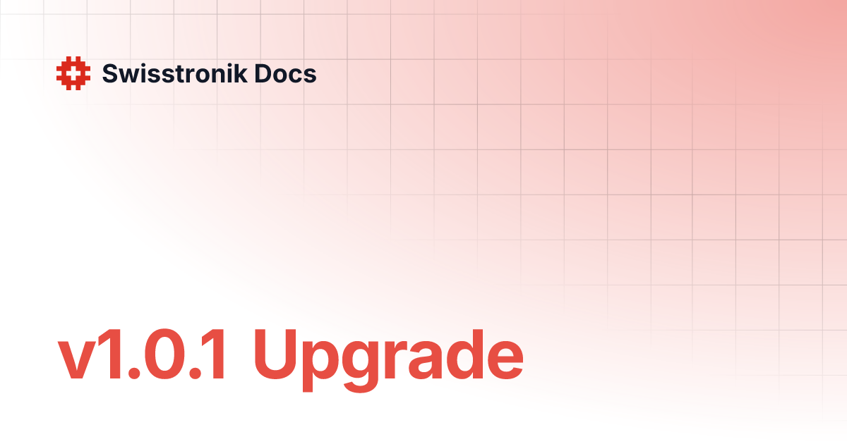 v1.0.1 Upgrade | Swisstronik Docs